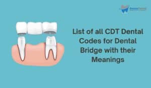 List of all CDT Dental Codes for Bridges and Their Meanings - Anaya Dental